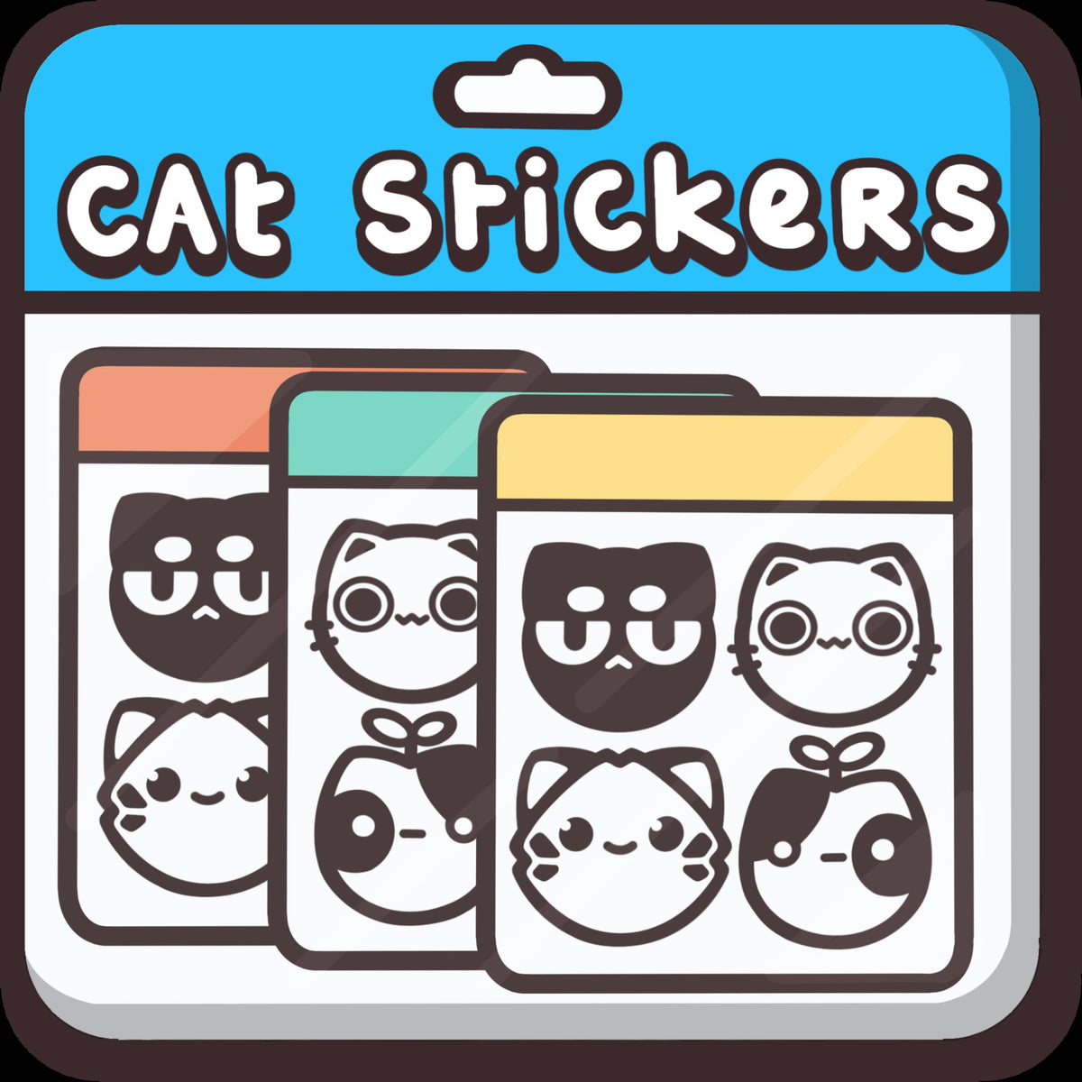 Cat Stickers – Moody Cats Studio