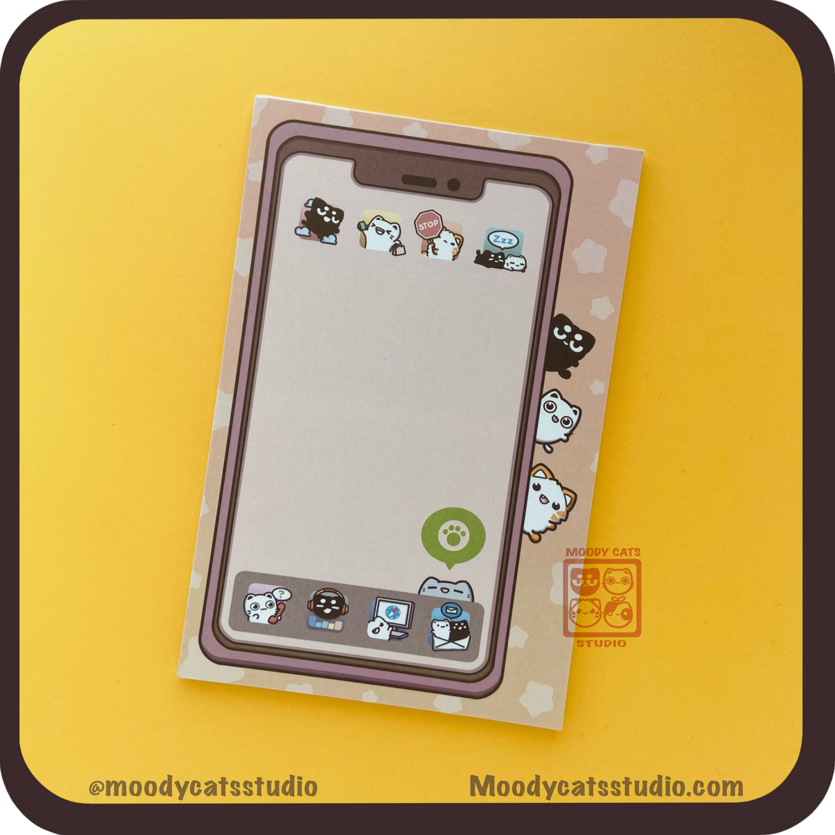 Phone Notepad – Moody Cats Studio